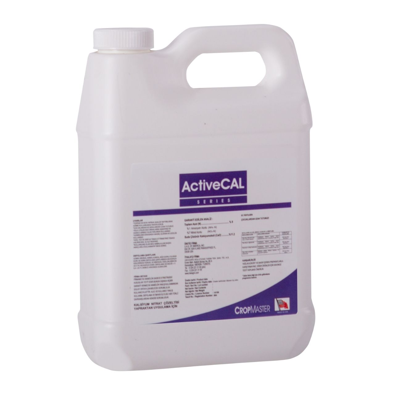 ACTIVE CAL %8 N + %11,2 CaO +%6 FULVİK ASİT + %2 AMİNO ASİT - Düzey Tarım